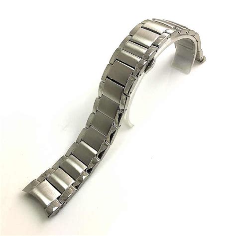 Bulova Compatible High Quality 22mm Solid Metal Curved End Watch Band 5121