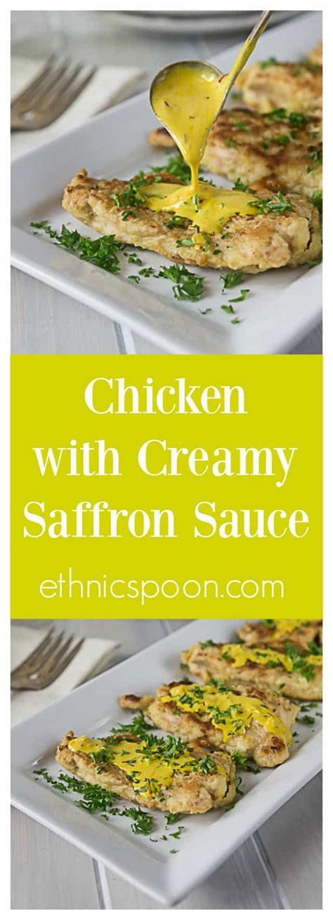 Chicken In Creamy Saffron Sauce Analida S Ethnic Spoon
