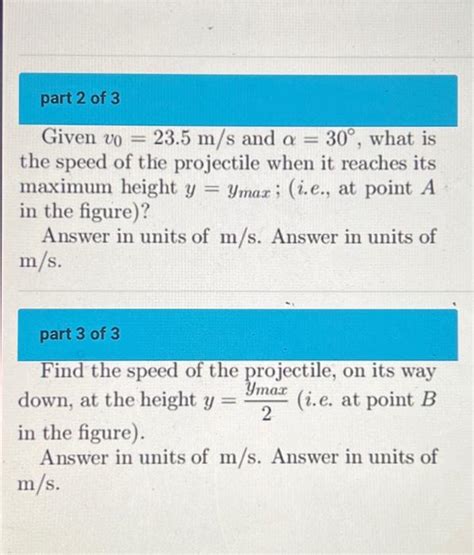 solved a projectile is fired with an initial speed v0 at