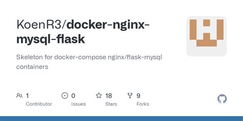 github koenr3 docker nginx mysql flask skeleton for docker compose nginx flask mysql containers