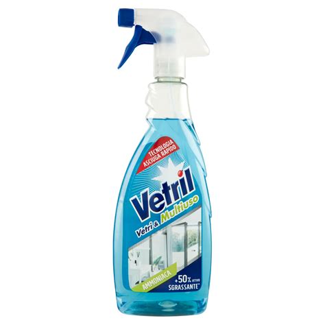Vetril Vetri Multiuso Ammoniaca Spray New 650ml