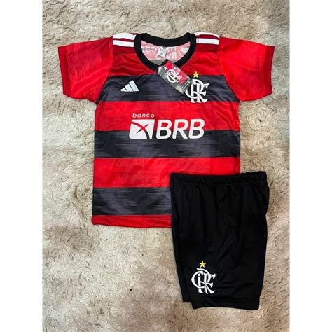 Conjunto Do Flamengo Tradicional MAIS VENDIDO Temporada 2023 2024 Frete