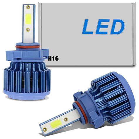 Kit Lâmpada Super LED H16 6000K 12V e 24V 40W 8000 LM Branca Efeito