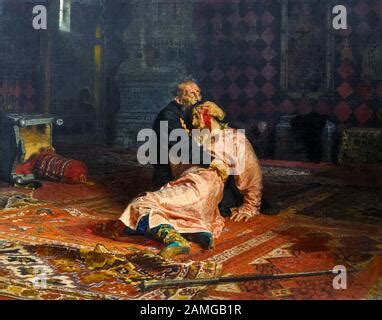 Ivan The Terrible And His Son Ivan On November 16th 1581 Ilya Repin