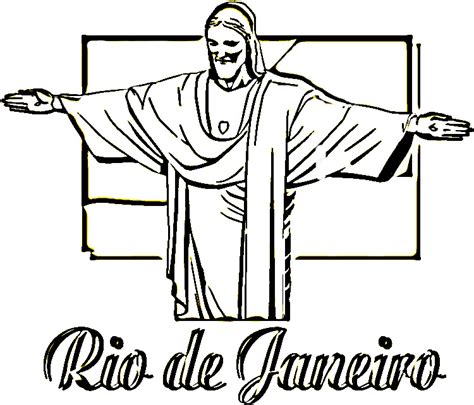 Desenhos Do Cristo Redentor Para Colorir