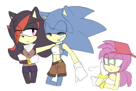 Gender Bender By Luonghy On Deviantart Sonic Amy Sonic Funny Sonic