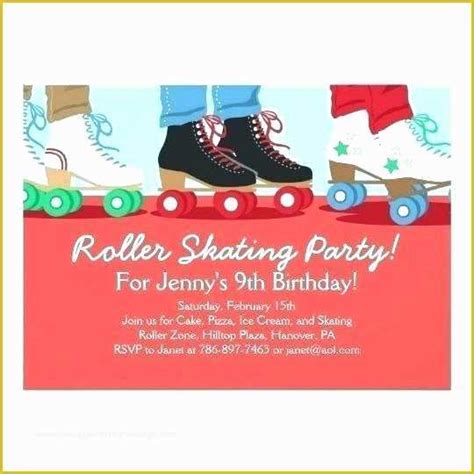 Skating Party Invitation Template Free Heritagechristiancollege