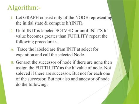problem reduction and or graph and ao algorithm ppt