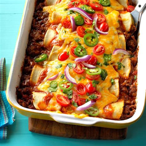 Garlic Beef Enchiladas Recipe Taste Of Home