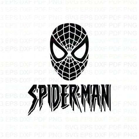 Spiderman Logo And Face Silhouette Svg Creativity And Fun Digital