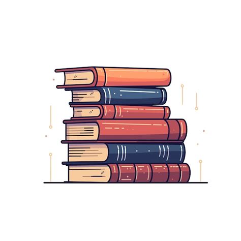 Premium Vector Hand Drawn Stack Of Books
