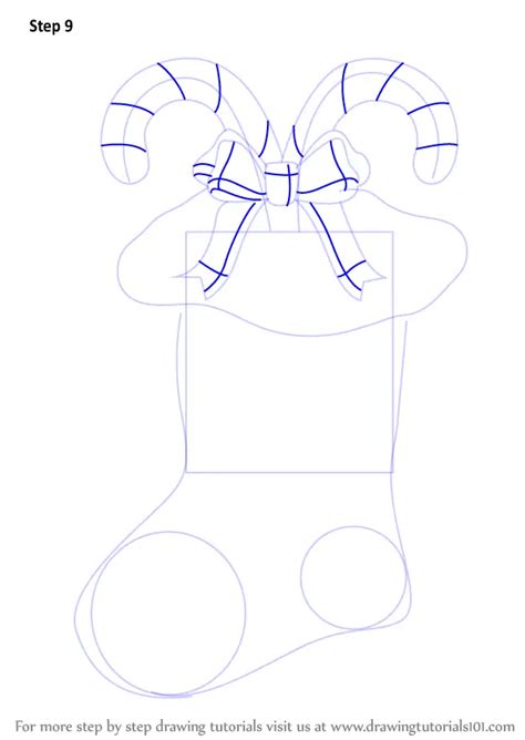 How To Draw A Christmas Stocking Christmas Step By Step