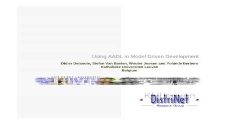 pdf using aadl in model driven development artistdesign … · using aadl in model driven
