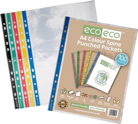 Viquel Lot de 25 pochettes perforées A4 en plastique Ouverture en