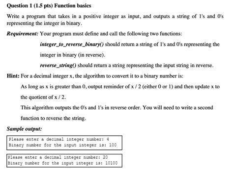 Solved PYTHON Write A Program That Takes In A Positive Chegg