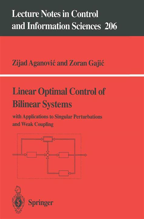 linear optimal control of bilinear systems with applications to singular perturbations and weak