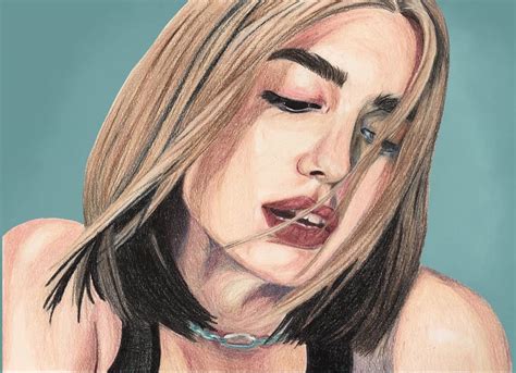Dua Lipa Done By Me With Colored Pencils Sengacrossley On Ig R