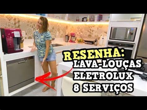 1 RESENHA LAVA LOUÇAS ELECTROLUX INOX 8 SERVIÇOS 7 PROGRAMAS NOSSA