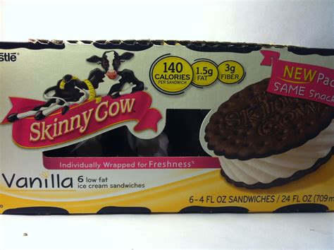 Crazy Food Dude Review Skinny Cow Vanilla Low Fat Ice Cream Sandwich