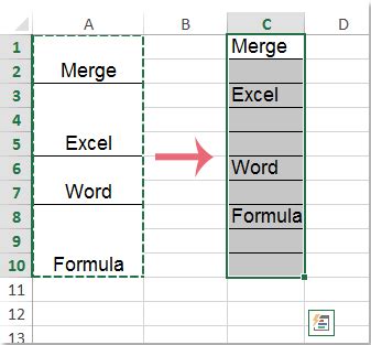 How To Copy And Paste Merged Cells To Single Cells In Excel