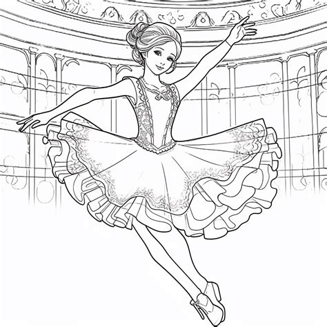Dibujo 32 de bailarín para colorear