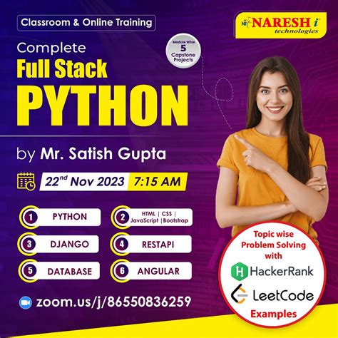 full stack python online training — naresh it avinash nit medium