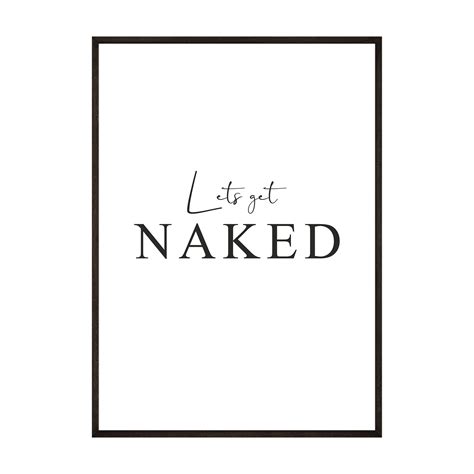 Plakat Lets Get Naked 30 X 40 Cm Plakaty Plakaty Z Napisami Na