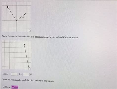 solved write the vector shown above in component form