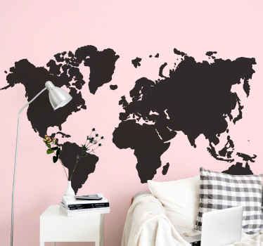 Vinilos Mapamundi Para Decorar Hechos A Medida Tenvinilo