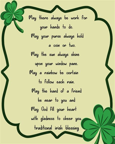Printable Irish Blessings Printable Word Searches