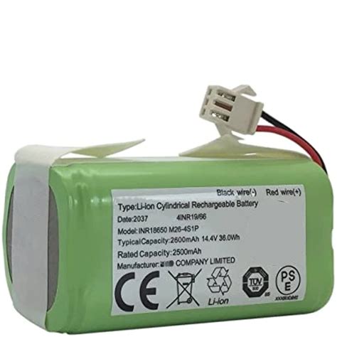 14 4V 2600mAh Replacement Battery For Conga 990 1090 Tesvor X500
