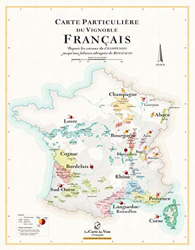 Carte Des Vins De France X Cm La Passion Des Vins
