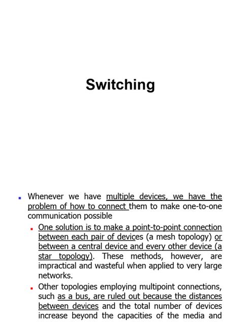switching pdf computer network packet switching