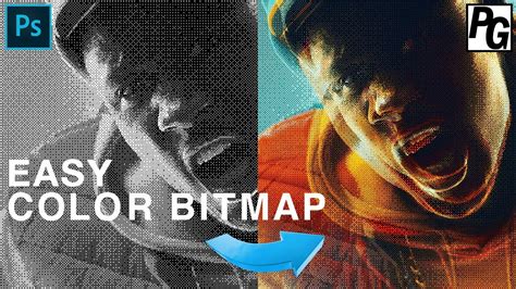 Easy Photoshop Color Bitmap Technique Quick Tutorial YouTube