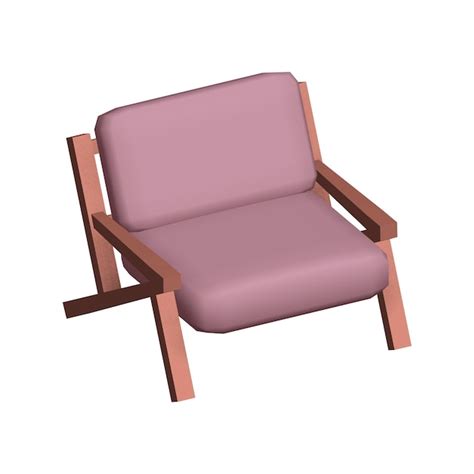Ilustración de vector de silla moderna realista ilustración realista de