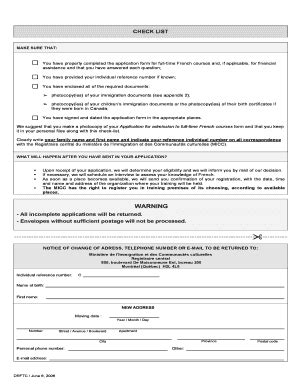 Fillable Online Immigration Quebec Gouv Qc FRANCIZATION FULL TIME