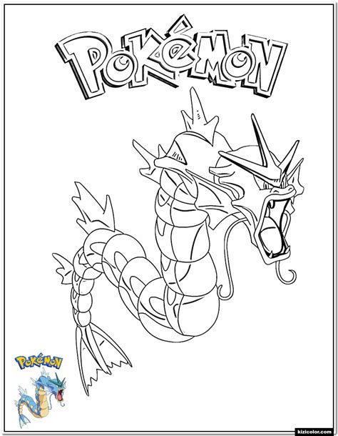 Pokemon Coloring Pages Gyarados