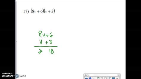 multiplying polynomials vertical method youtube