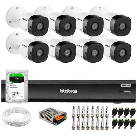Kit C Meras Intelbras Vhd B Full Hd P Bullet Vis O Noturna