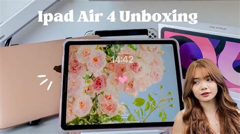 Unboxing IPad Air 4 Rose Gold 2023 Accessories Decorating