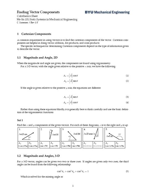 vector components calisthenic sheet pdf euclidean vector trigonometric functions