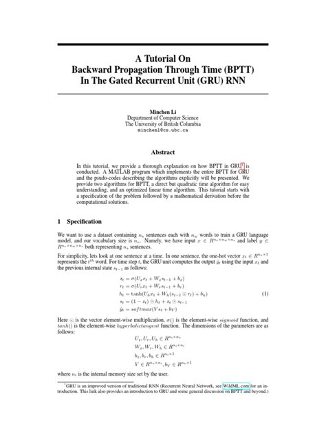 bptttutorial pdf algorithms mathematics