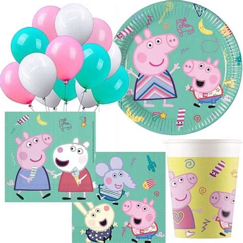 Zestaw Winka Peppa Pepa Pig Balony Urodziny Szt Ceny I Opinie