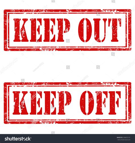 Set Grunge Rubber Stamps Text Keep Stock Vector Royalty Free