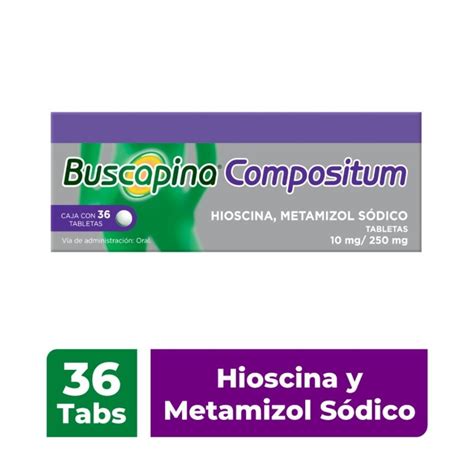 Buscapina Compositum 36 Tabletas 10 Mg 250 Mg Walmart