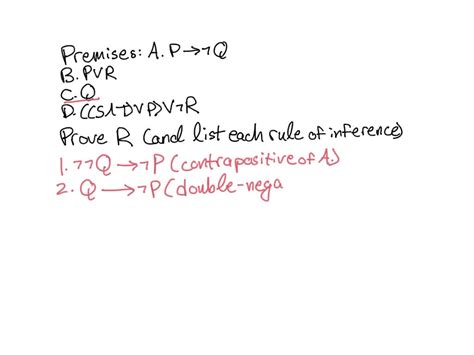 solved use the rules of inference to prove the conclusion given all 1 2 3 and the four
