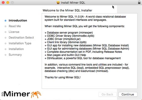 installing mimer sql on macos mimer developer