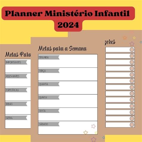 Planner Ministério Infantil PDF Grátis Ministério Infantil Tia Lu