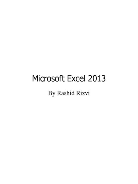 ms excel 2013 handouts pdf microsoft excel computing