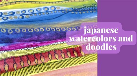 Colorful Japanese Watercolors And Doodles Youtube